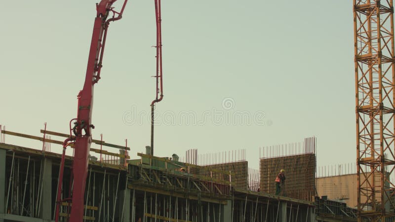 Constuction Site Workers at Work Editorial Photo - Image of flats ...
