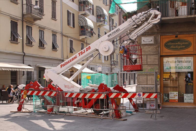 Consturction Works editorial stock image. Image of aerial - 148547229