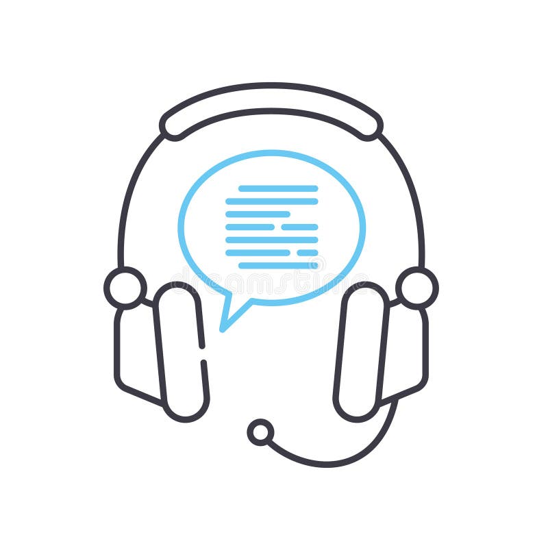 Consult Line Icon, Outline Symbol, Vector Illustration, Concept Sign ...