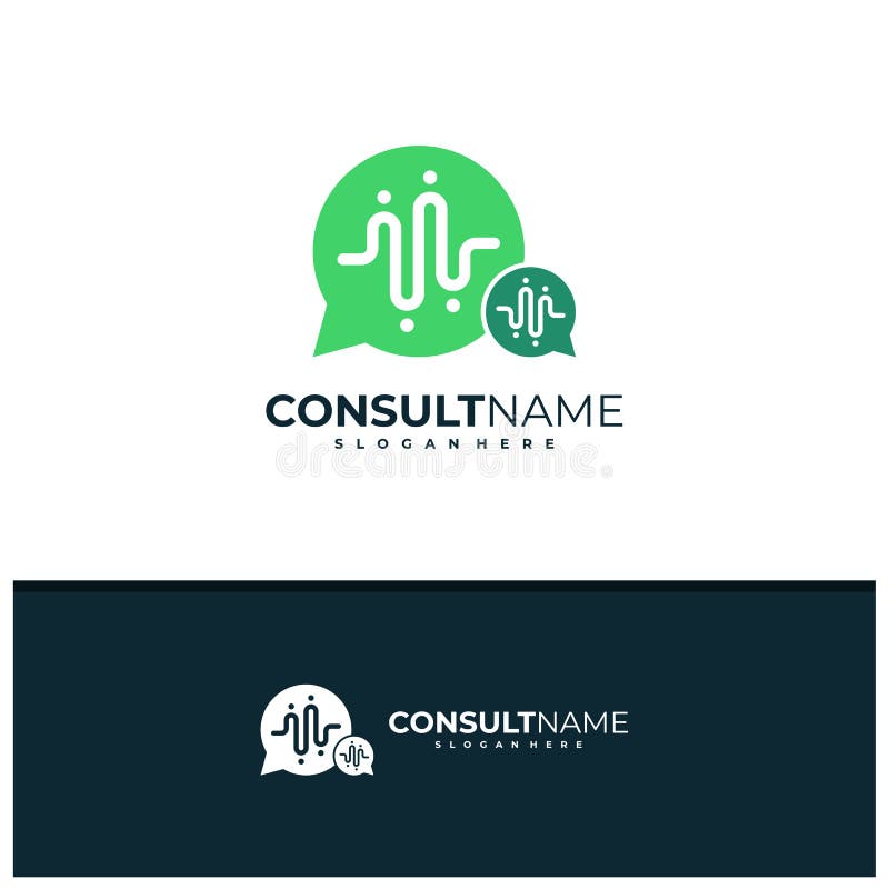 Consult Logo Design Vector, Creative People Chat Logo Concepts Template ...