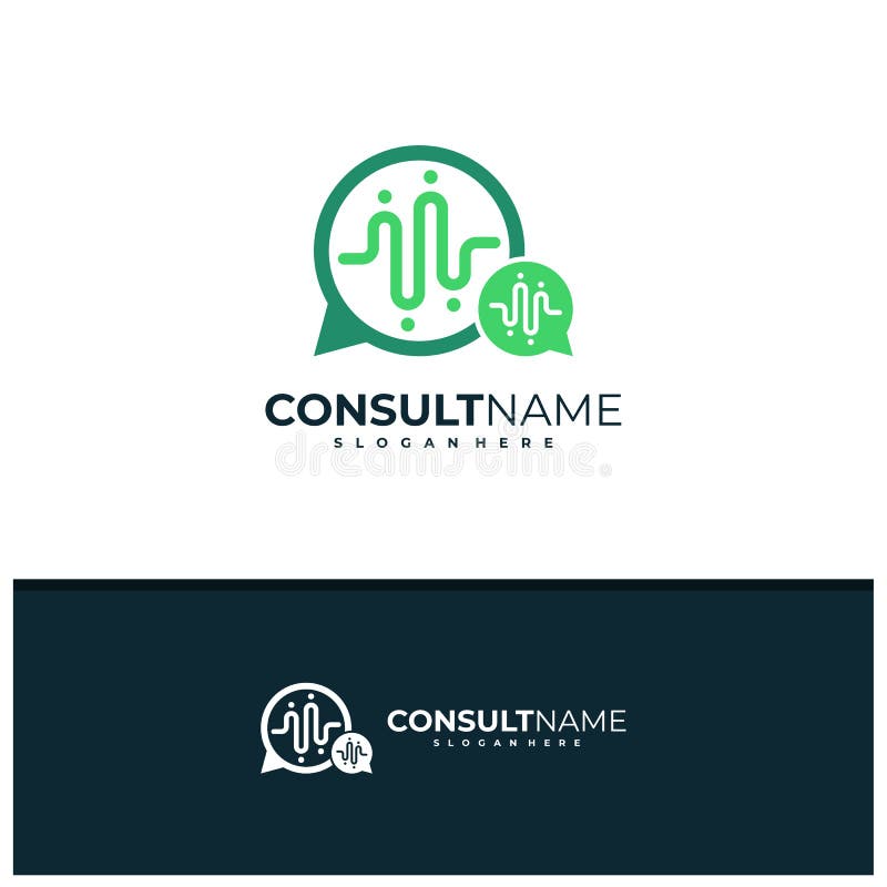 Consult Logo Design Vector, Creative People Chat Logo Concepts Template ...