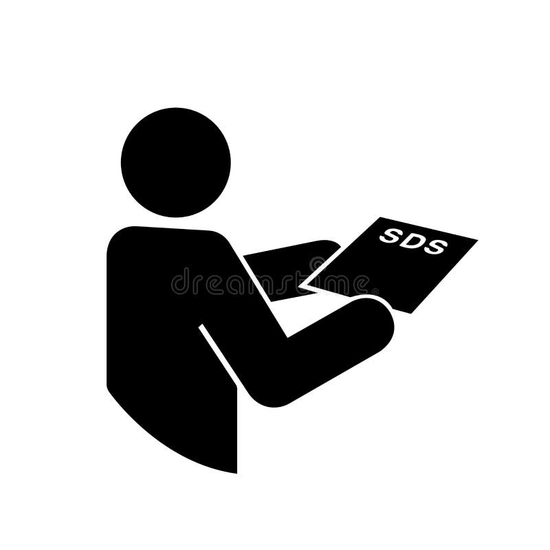 Consult SDS Sheet Symbol Sign,Vector Illustration, Isolated on White ...