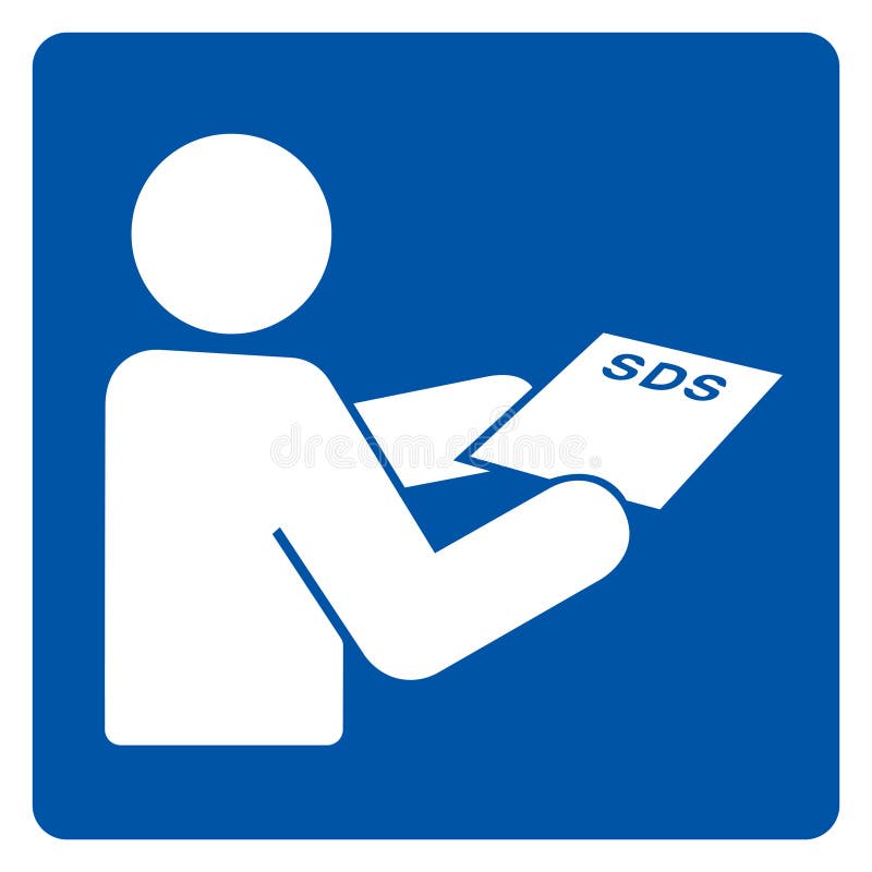 Consult SDS Sheet Symbol Sign,Vector Illustration, Isolated on White ...