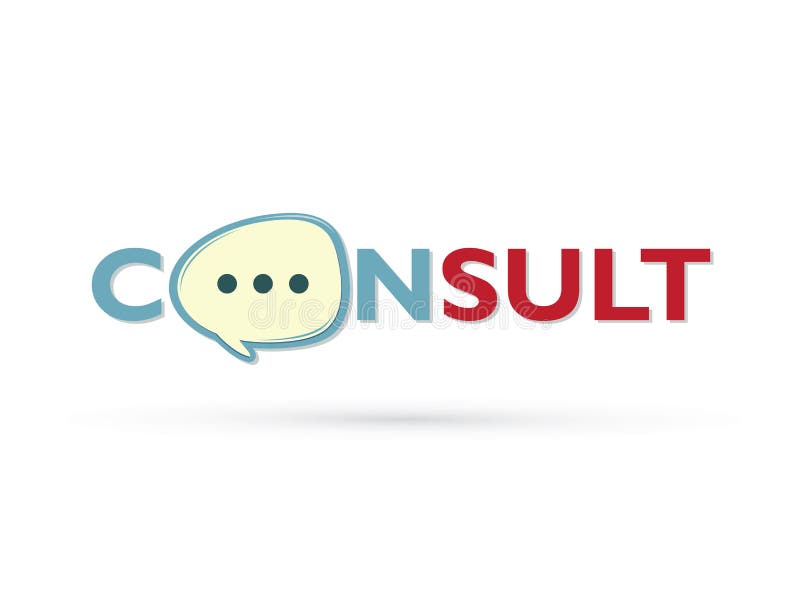 Consult and Speak Balloon Graphic Vector Stock Vector - Illustration of ...