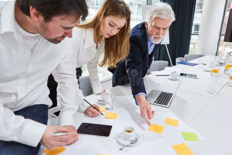 Consultant in the Consulting Workshop for Strategy Planning Stock Photo ...