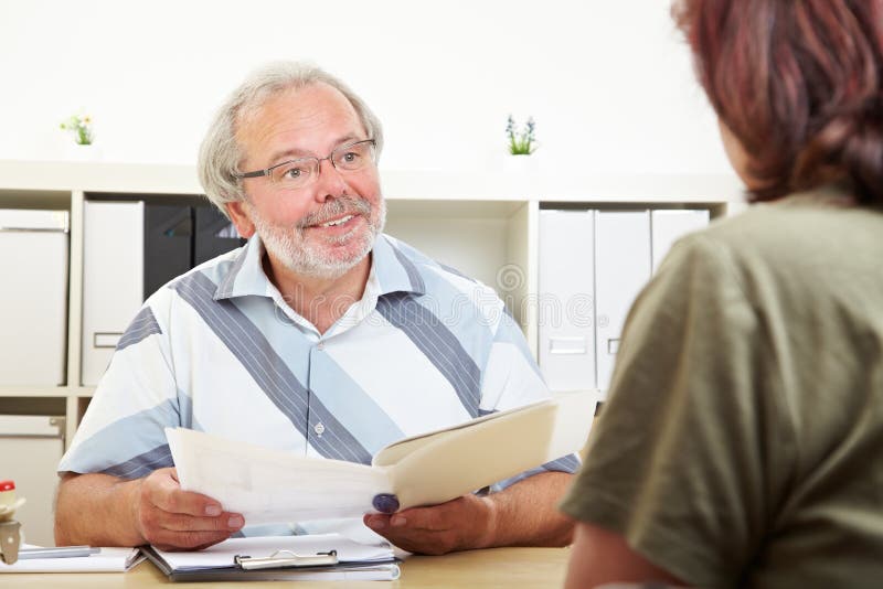 Consultant in a Customer Conversation Stock Image - Image of employee ...