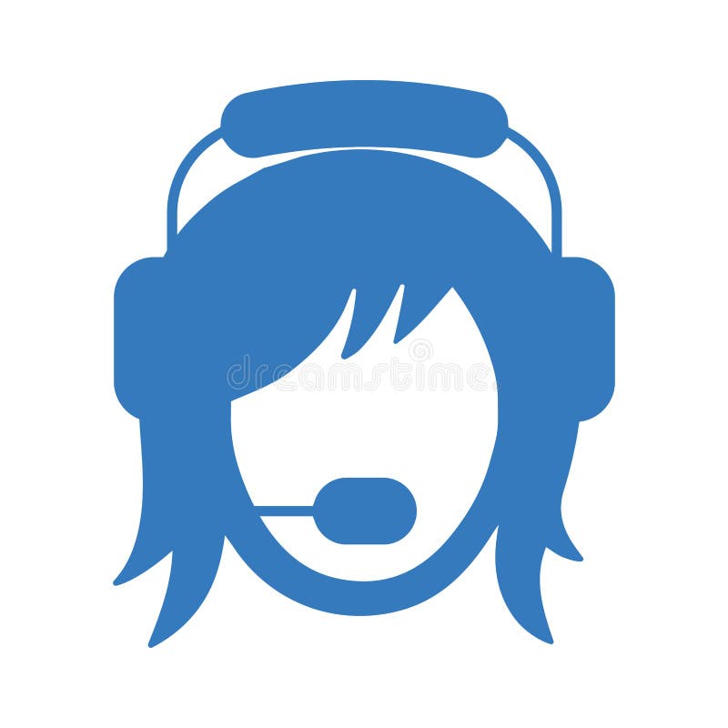 Consultant, Customer, Support Icon. Blue Color Design Stock Vector ...