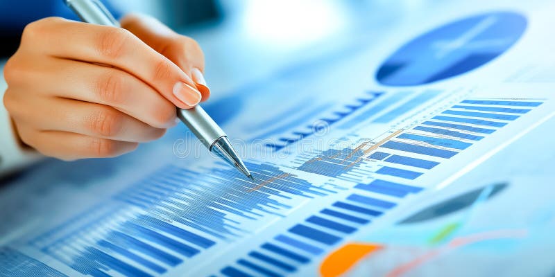 A Consultant Explaining Financial Strategies Using Interactive Digital ...