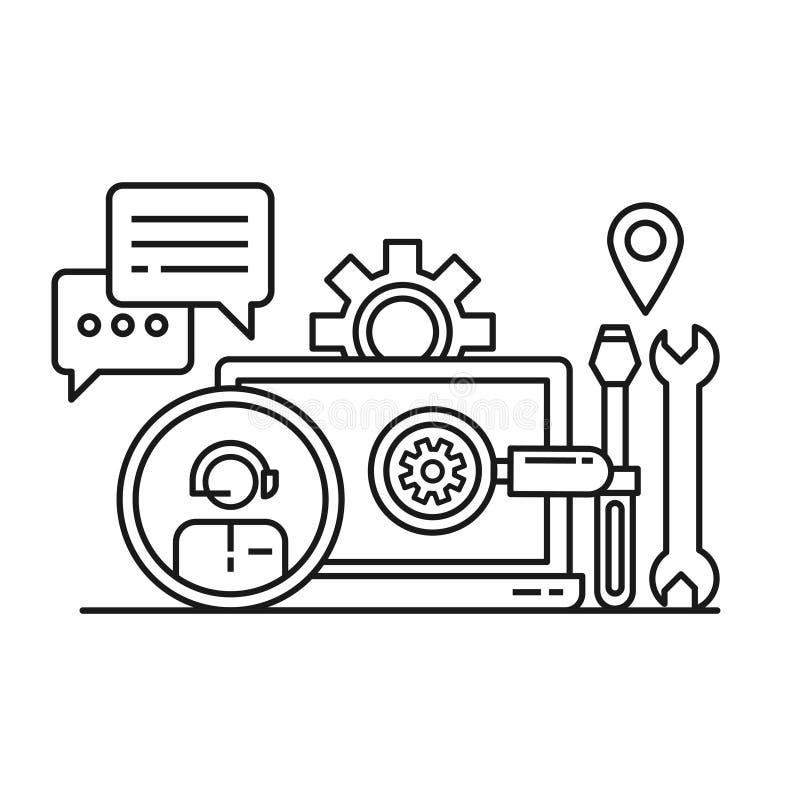 Consultant Fix Solution, Business Customer Support Service Stock Vector ...