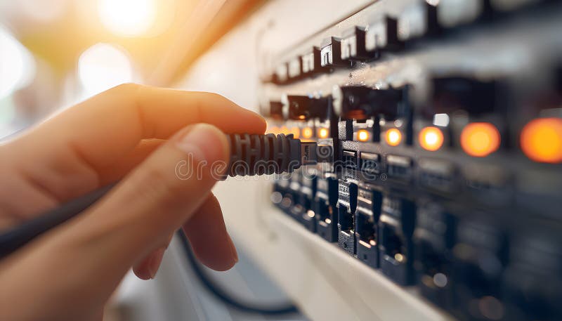 It Consultant Inserting / Connecting a Network Cable into a Switch ...