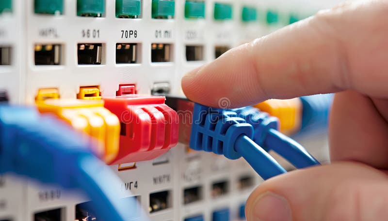 It Consultant Inserting / Connecting a Network Cable into a Switch ...