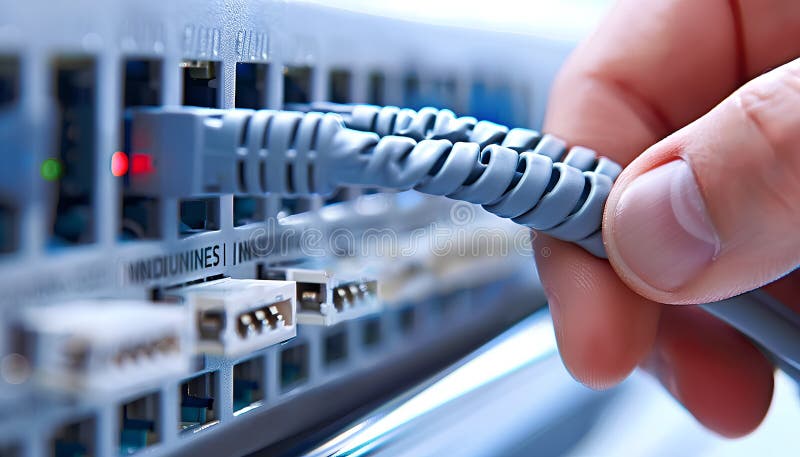 It Consultant Inserting / Connecting a Network Cable into a Switch ...