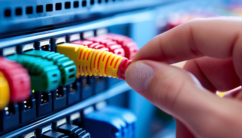 It Consultant Inserting / Connecting a Network Cable into a Switch ...