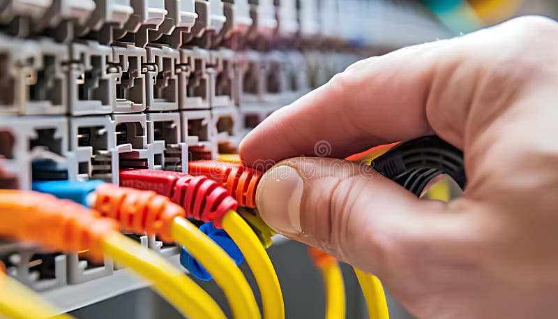 It Consultant Inserting / Connecting a Network Cable into a Switch ...