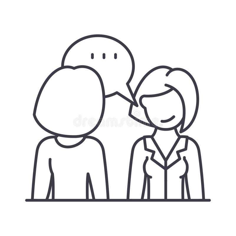 Consultant Occupation Icon, Linear Isolated Illustration, Thin Line ... Consultant Occupation Icon, Linear Isolated Illustration, Thin Line ...