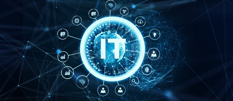 It Consultant Presenting Tag Cloud about Information Technology Stock ...