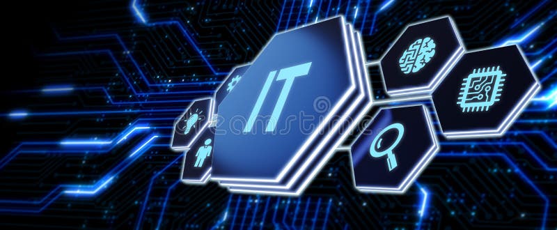 It Consultant Presenting Tag Cloud about Information Technology Stock ...