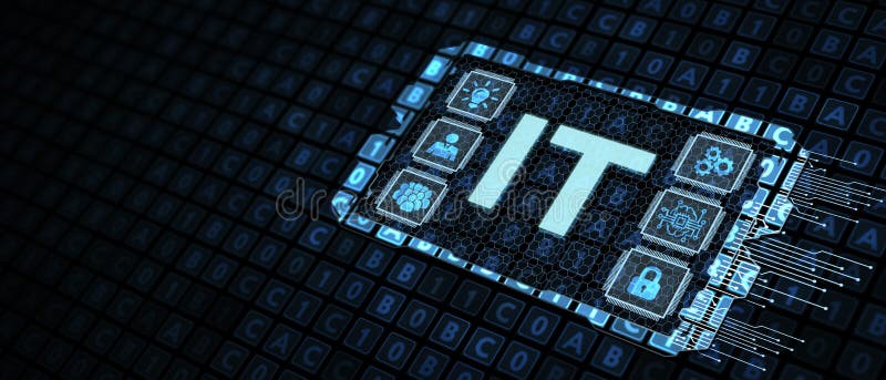 It Consultant Presenting Tag Cloud about Information Technology.3d ...