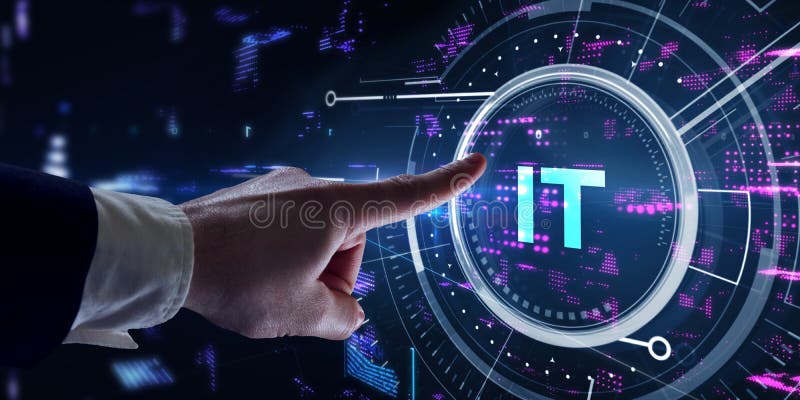 It Consultant Presenting Tag Cloud about Information Technology Stock ...