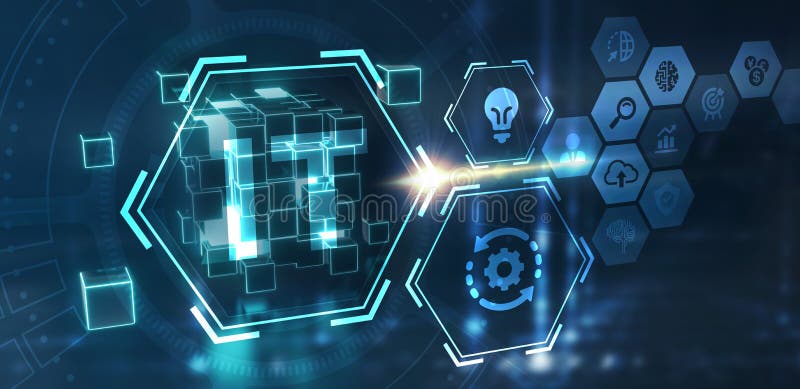 It Consultant Presenting Tag Cloud about Information Technology.3d ...