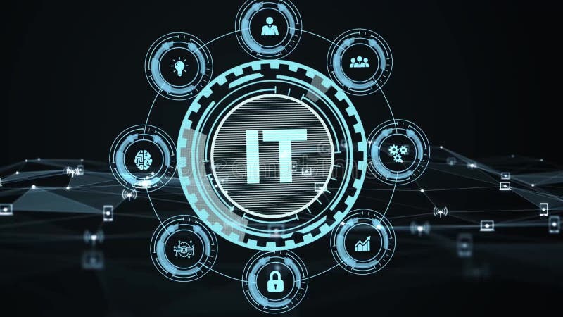 It Consultant Presenting Tag Cloud about Information Technology Stock ...