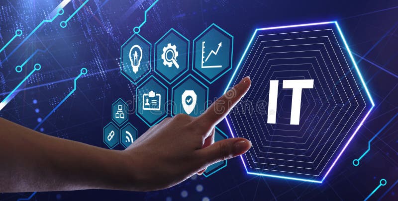 It Consultant Presenting Tag Cloud about Information Technology Stock ...