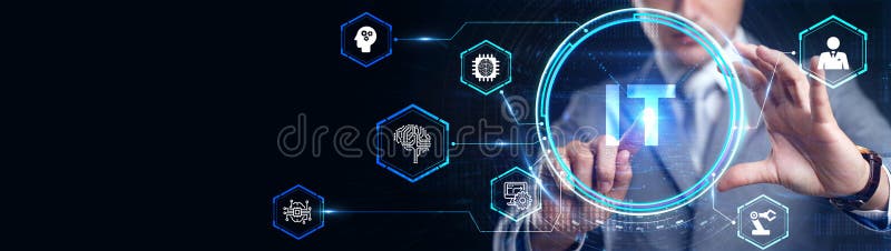It Consultant Presenting Tag Cloud about Information Technology Stock ...