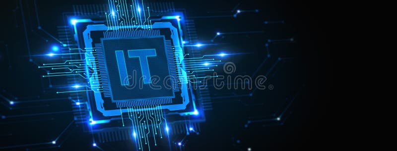 It Consultant Presenting Tag Cloud about Information Technology. 3d ...