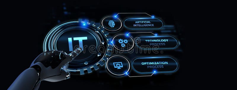 It Consultant Presenting Tag Cloud about Information Technology.3d ...