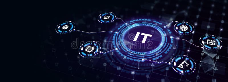 It Consultant Presenting Tag Cloud about Information Technology.3d ...