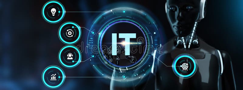 It Consultant Presenting Tag Cloud about Information Technology.3d ...