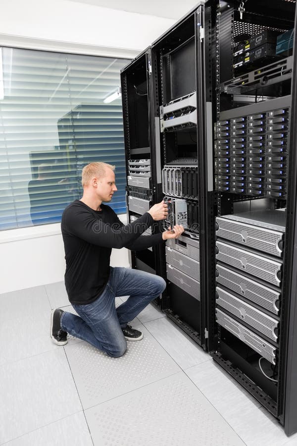 Replace Blade Server stock image. Image of computer, data - 29640937