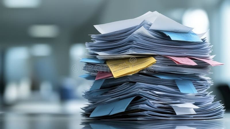 Consultant Report Analyzing Financial Charts Office Document Stack ...