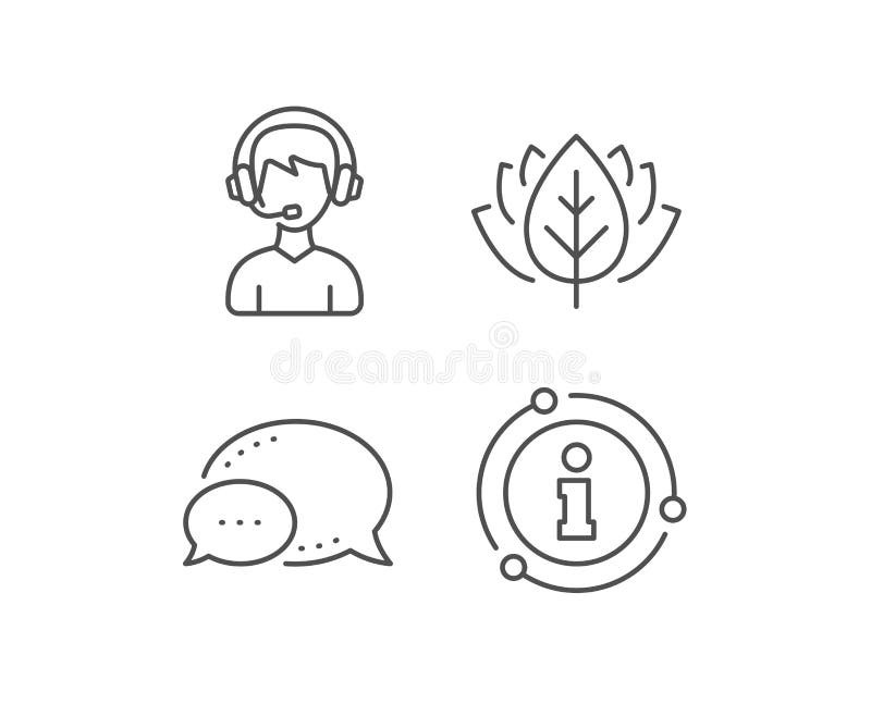Consultant Service Line Icon. Call Center Sign. Vector Stock Vector ...