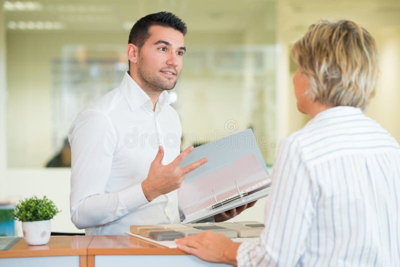 Consultant Talking To Client Stock Image - Image of appointment ...