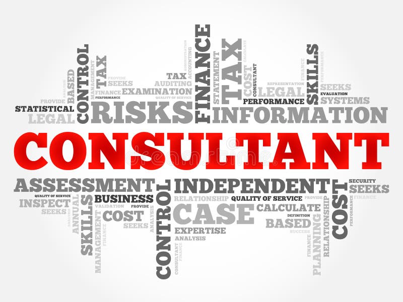 CONSULTANT word cloud stock illustration. Illustration of control ...
