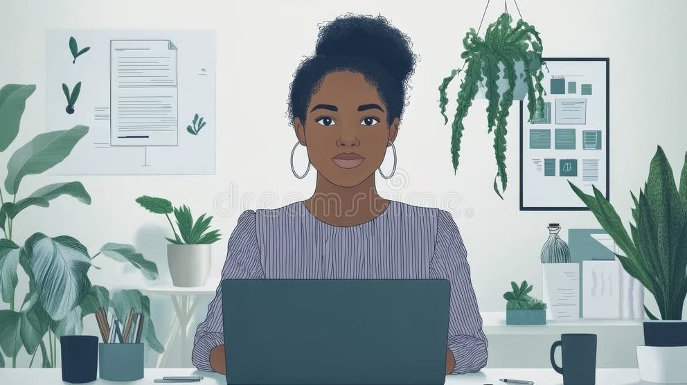 An it Consultant Working in an Office is Setting Up a Document ...