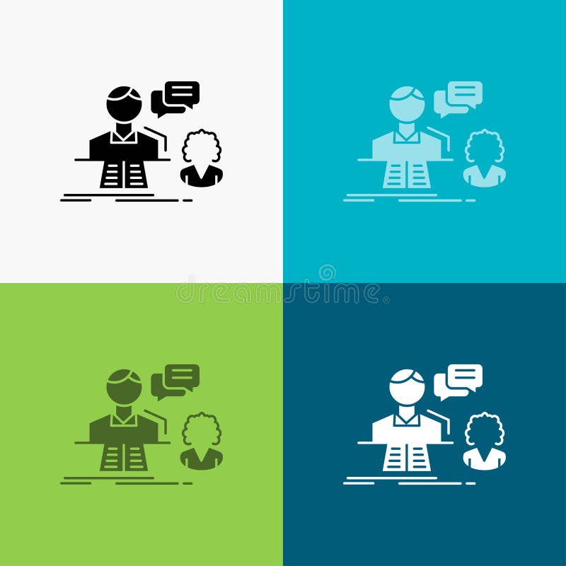 Consultation, Chat, Answer, Contact, Support Icon Over Various ...