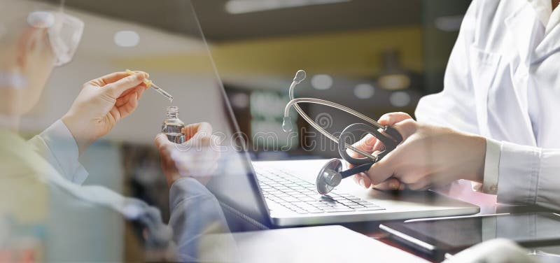 Consultation with the Doctor and the Passage of the Study Stock Photo ...