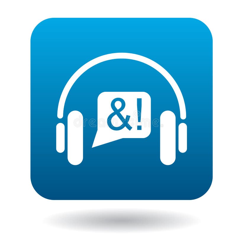 Consultation Online by Phone Icon, Flat Style Stock Vector ...