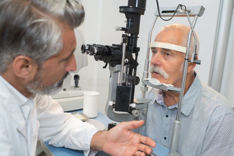 Consultation with an Ophthalmologist Stock Image - Image of eyesight ...