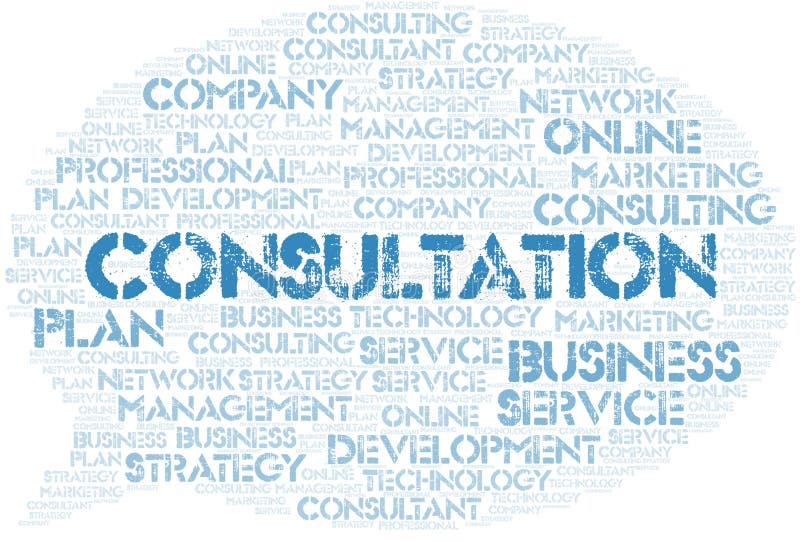 Consultation Typography Word Cloud Stock Image - Image of colors, text ...