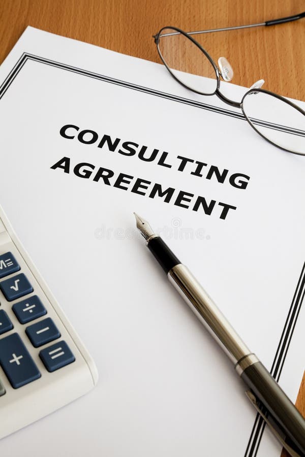 Consulting Agreement stock photo. Image of agree, contractual - 13087340