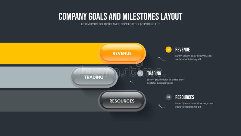 Consulting Analysis 3 Step Infographic Slideshow Design. Stock Vector ...