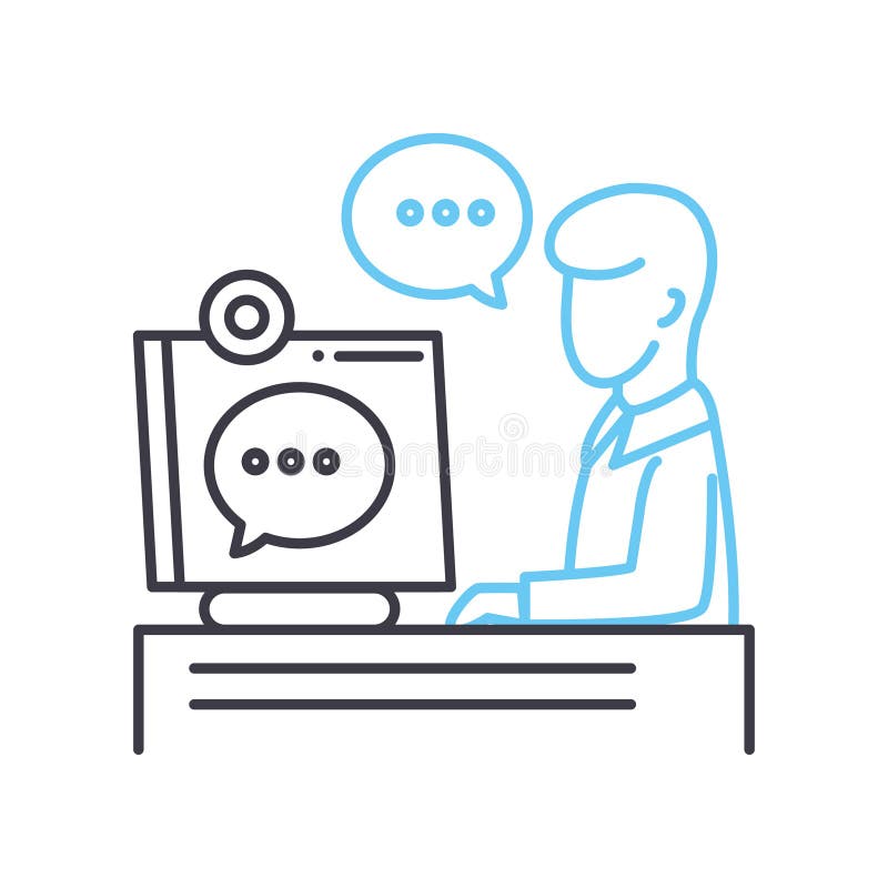 Consulting Line Icon, Outline Symbol, Vector Illustration, Concept Sign ... Consulting Line Icon, Outline Symbol, Vector Illustration, Concept Sign ...