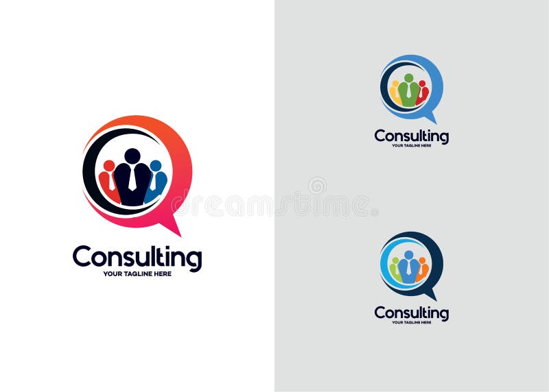 Consulting Logo Design Template Stock Vector - Illustration of icon ...