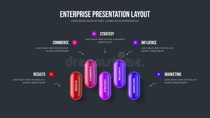 Consulting Report 5 Step Diagram Frame Design Stock Vector ...