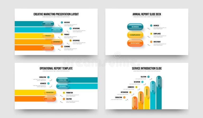 Consulting Solution 5 3 4 Step Diagram Frame Design Bundle Stock Vector - Illustration of ...