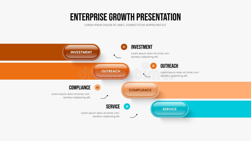 Consulting Solution 4 Step Diagram Frame Layout. Stock Vector ...