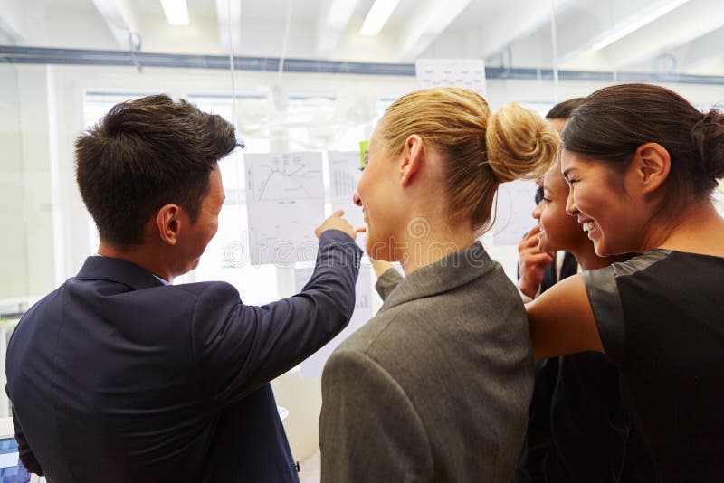 Consulting Team in Business Workshop Stock Photo - Image of office ...